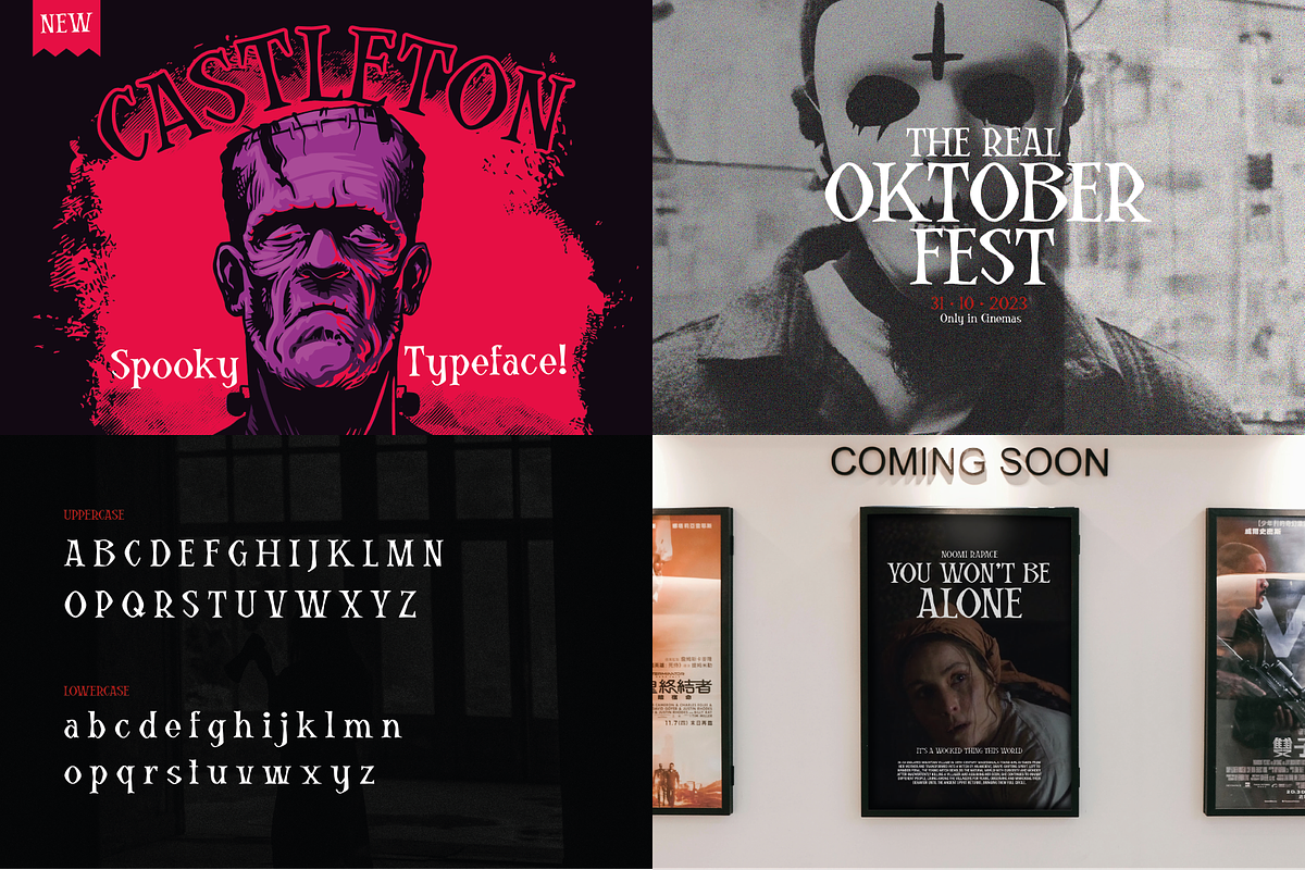 The Halloween Horror Font Bundle, a Sans Serif Font by HipFonts