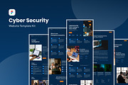 Cyber Security Website Template, an UI Kit Template by Kreativ Space