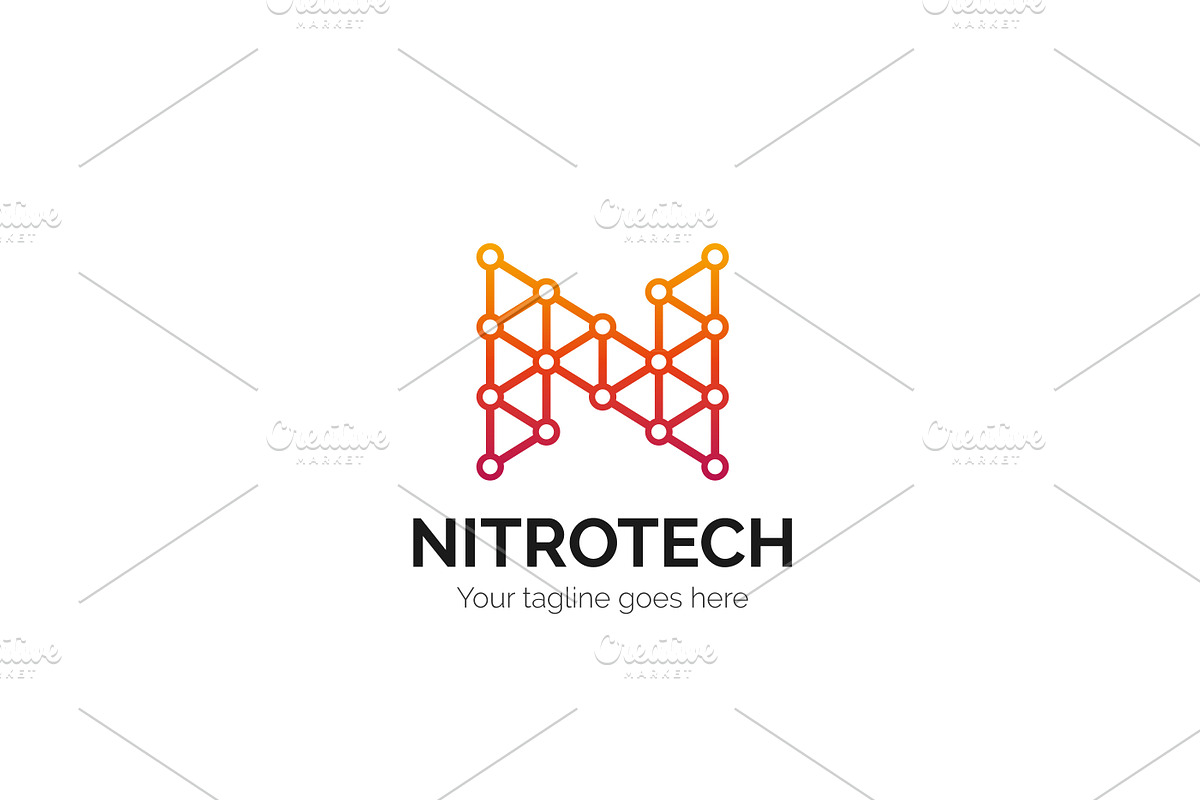 Nitrotech Letter N Logo, a Branding & Logo Template by XpertgraphicD