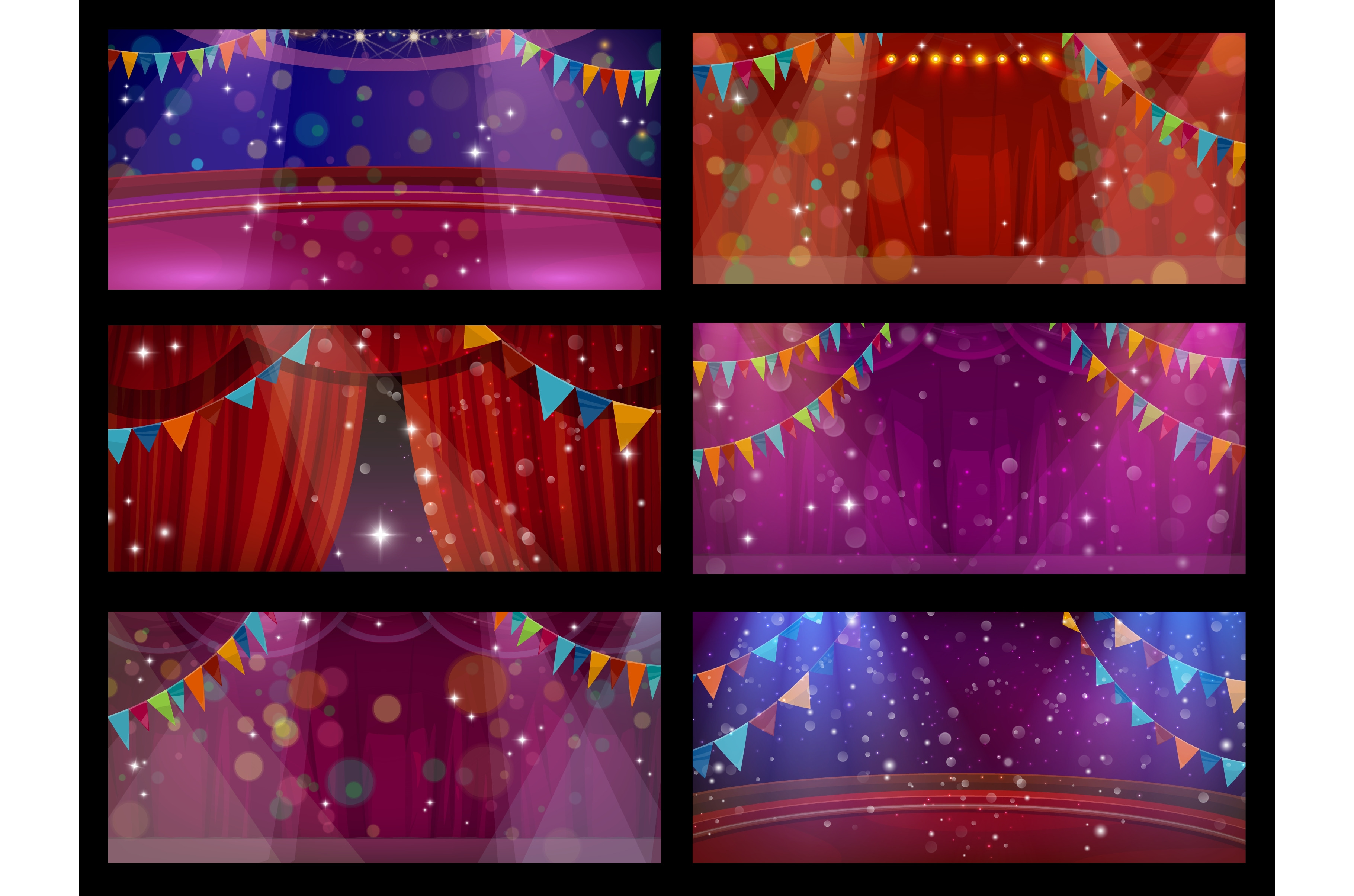 Circus and theater stage, an Illustration by Vector Tradition