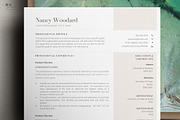 RESUME TEMPLATE with BONUSES - NANCY, a Resume Template by Hired Guardian