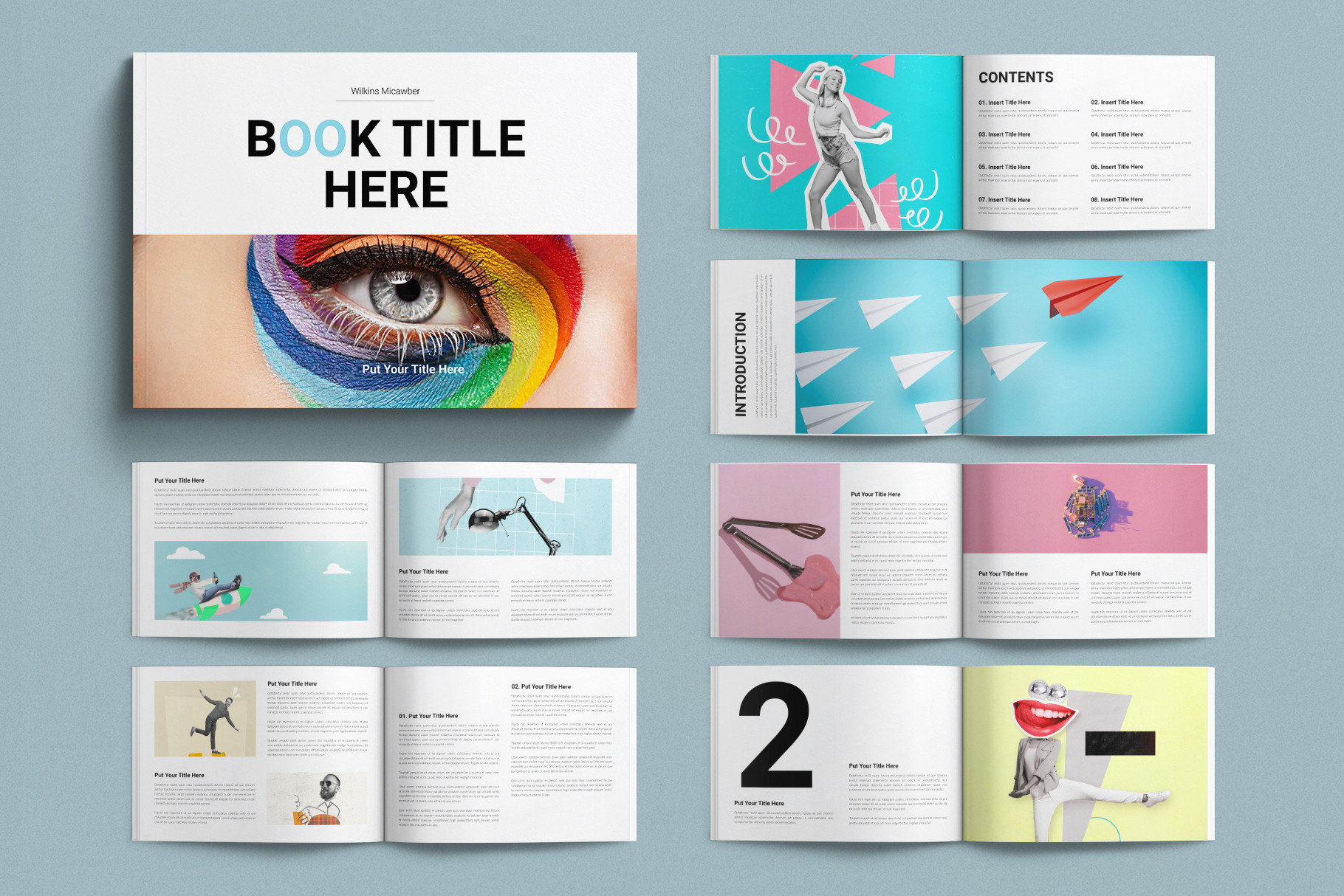 Book Layout Template Landscape, a Brochure Template by TemplatesForest ...