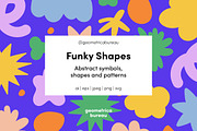 Funky Shapes, a Pattern Graphic by Geometrica Bureau