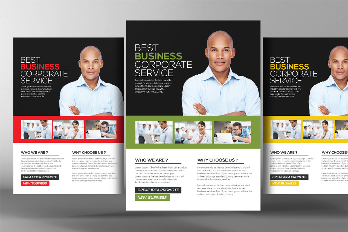 Business Services Flyer Template, a Flyer Template by graphicforest