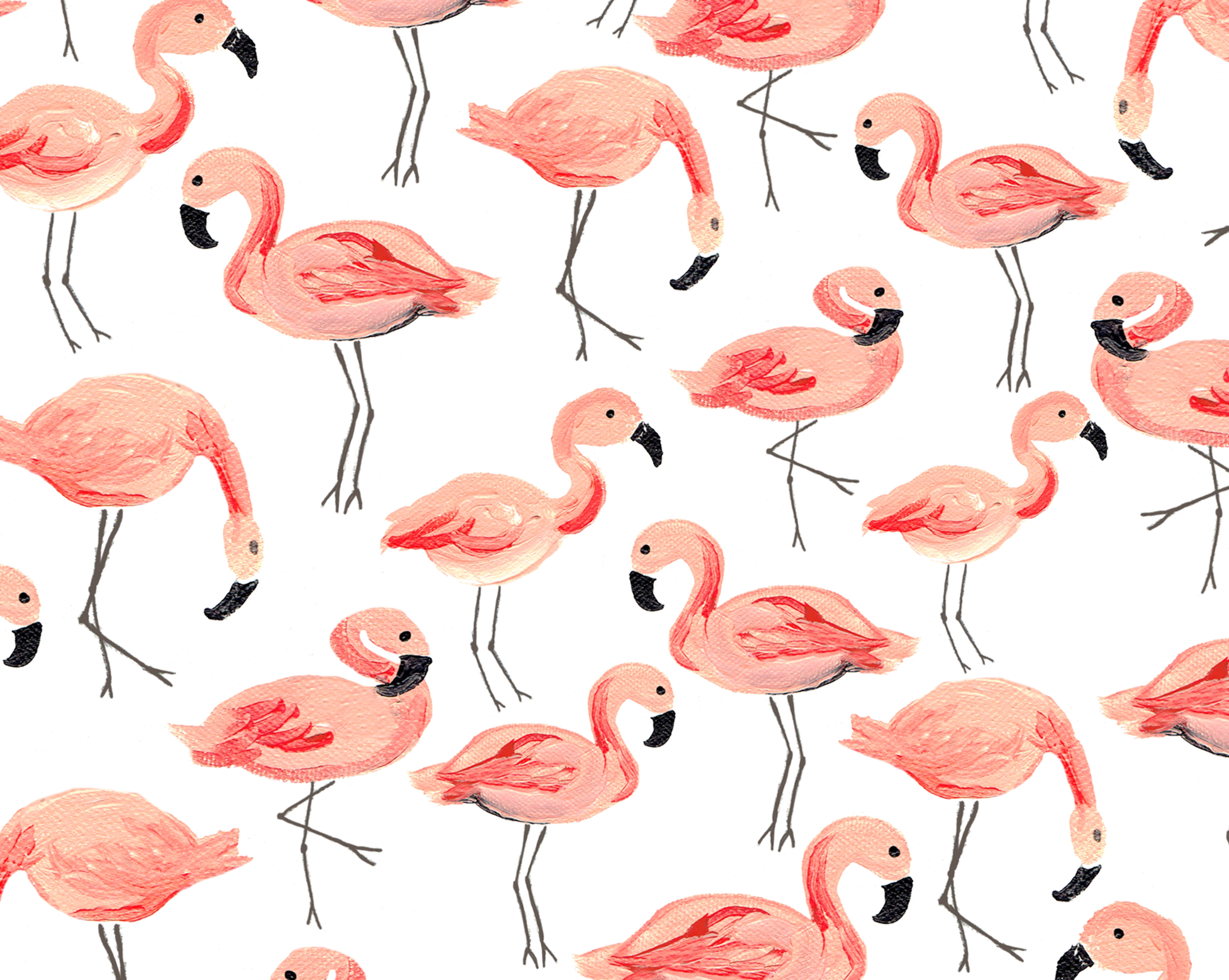 Flamingo Party Seamless Pattern, a Pattern Graphic by origamiprints