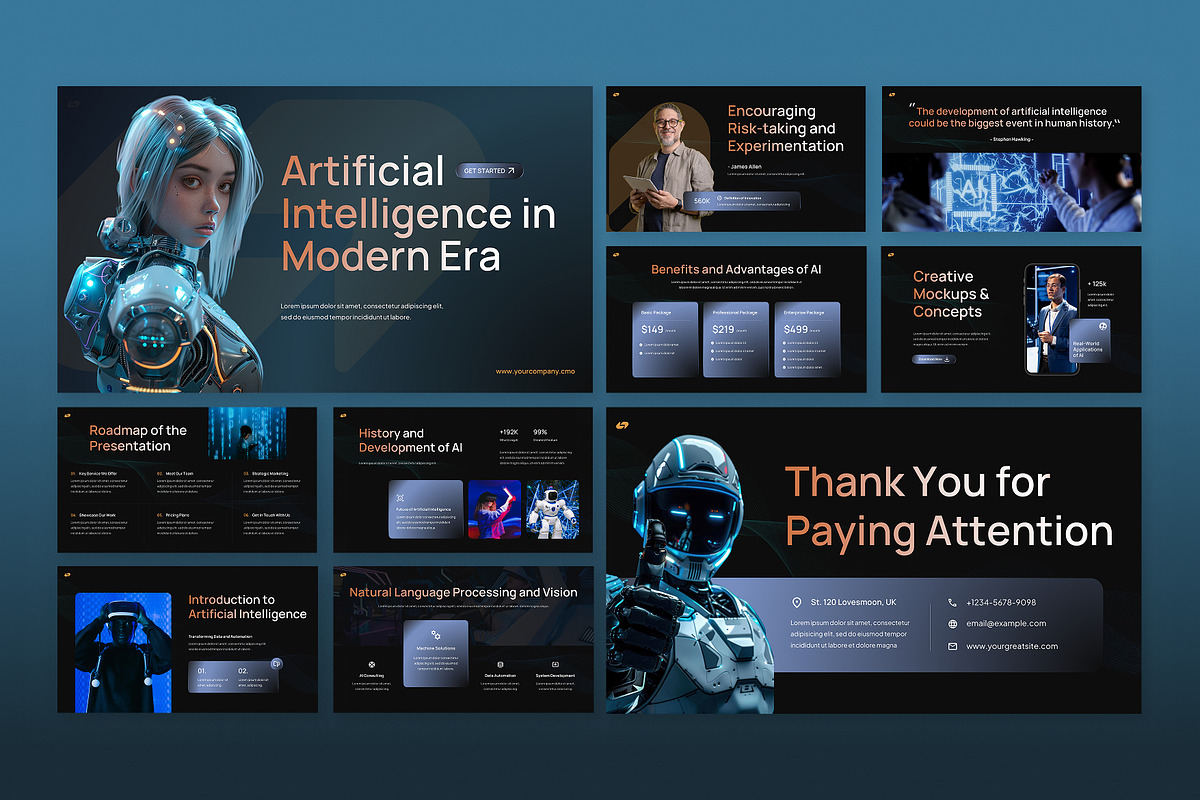 Artificial Intelligence Slides, a Presentation Template by Antstheme