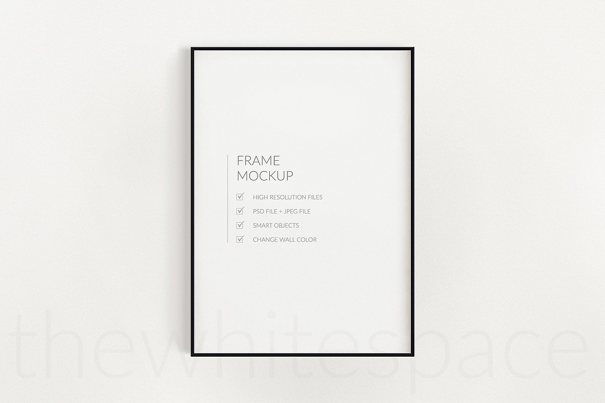 2x3 ratio - Frame Mockup, a Print Template by The White Space Co.