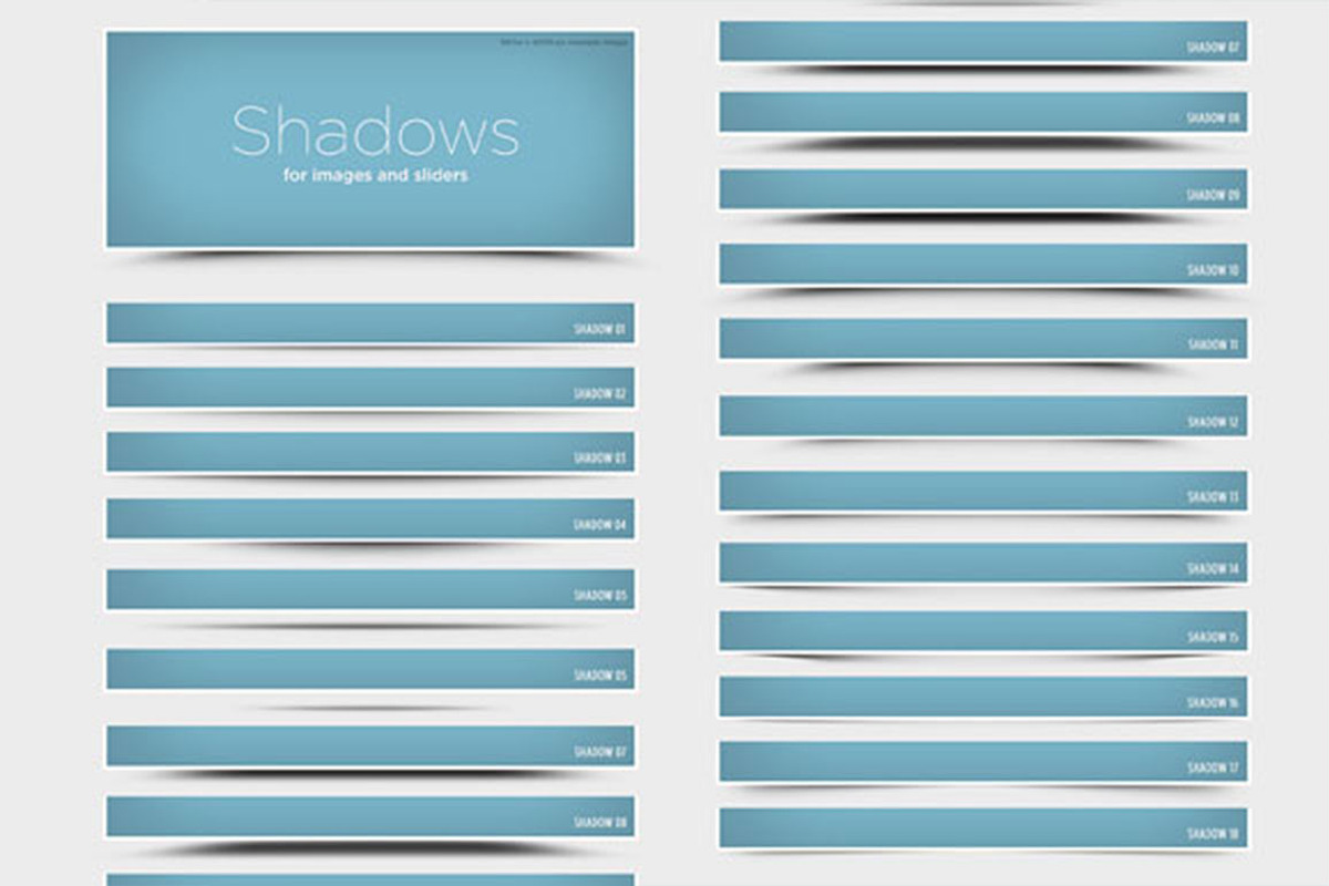 Shadows for web images and photos, a Templates & Theme by Design Assets
