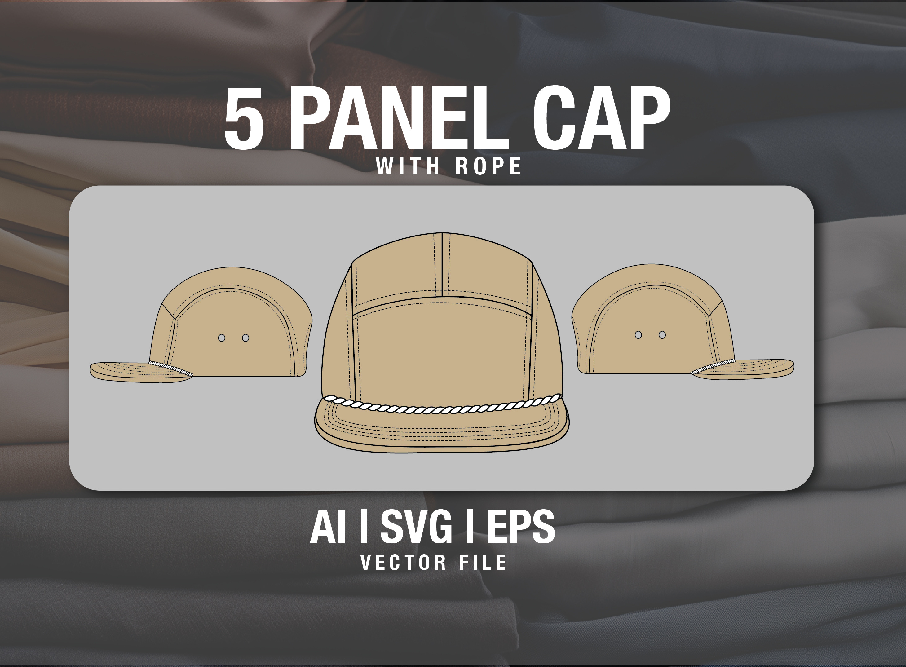 5 Panel Cap with Rope Vector Edition