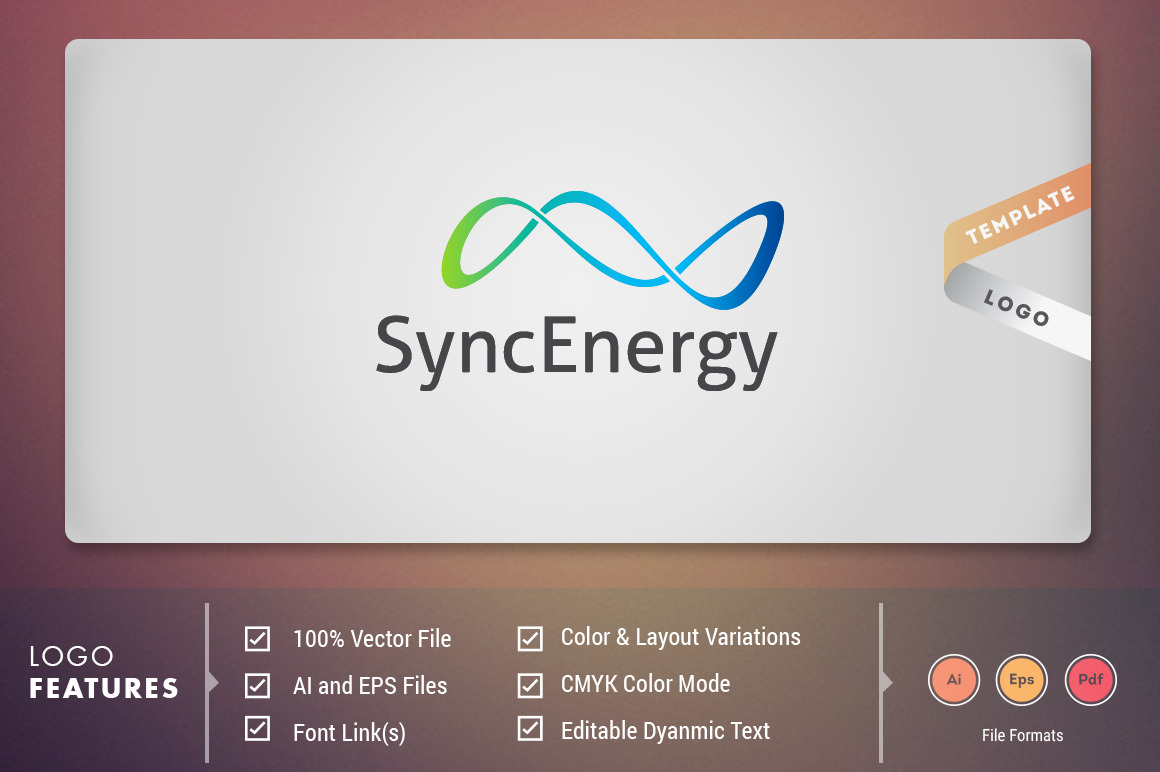 Sync Energy - Logo Template