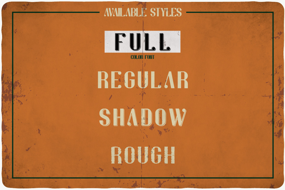 Stout typeface, a Symbol Font by Vozzy Vintage Fonts | Creative Market