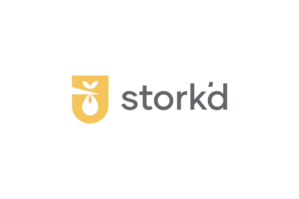 Stork Baby Logo, a Branding & Logo Template by brandclay
