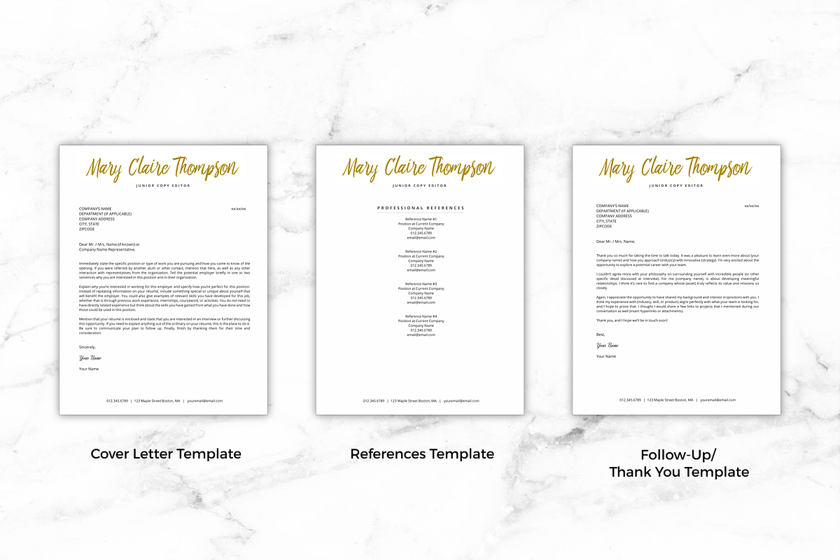 Resume Template/CV - Mary, a Resume Template by Resume Template Studio