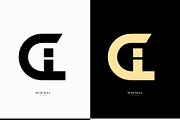 Monogram icon logo CI or IC, a Branding & Logo Template by idesign_4u