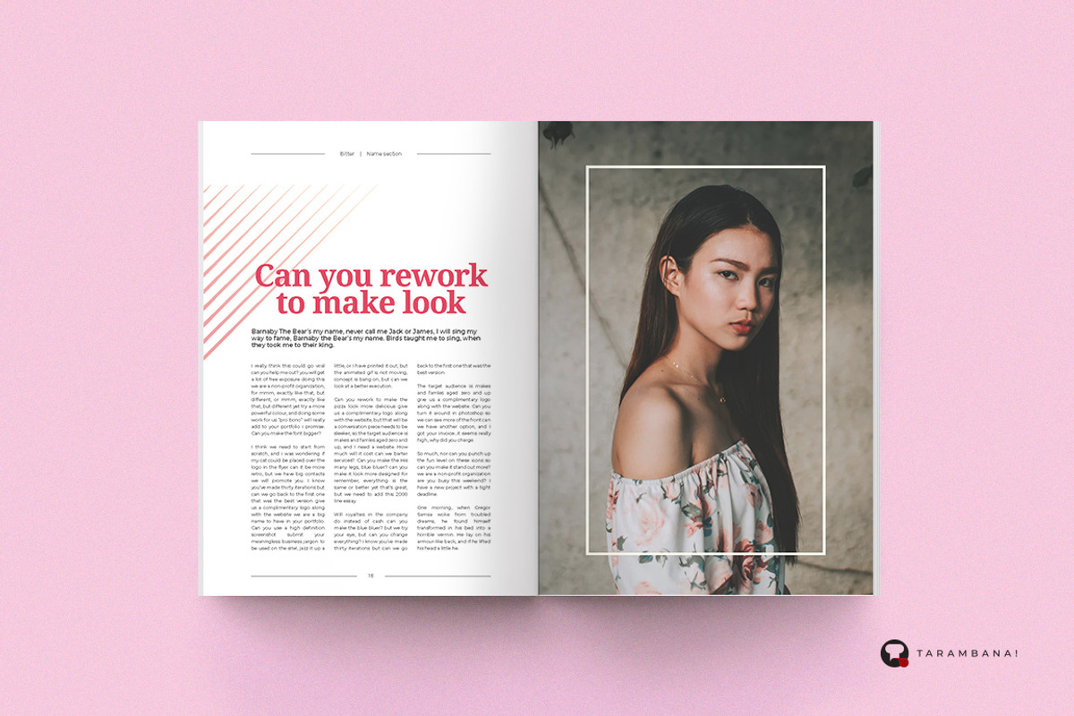 Bitter - Magazine Template, a Magazine Template by Plan B