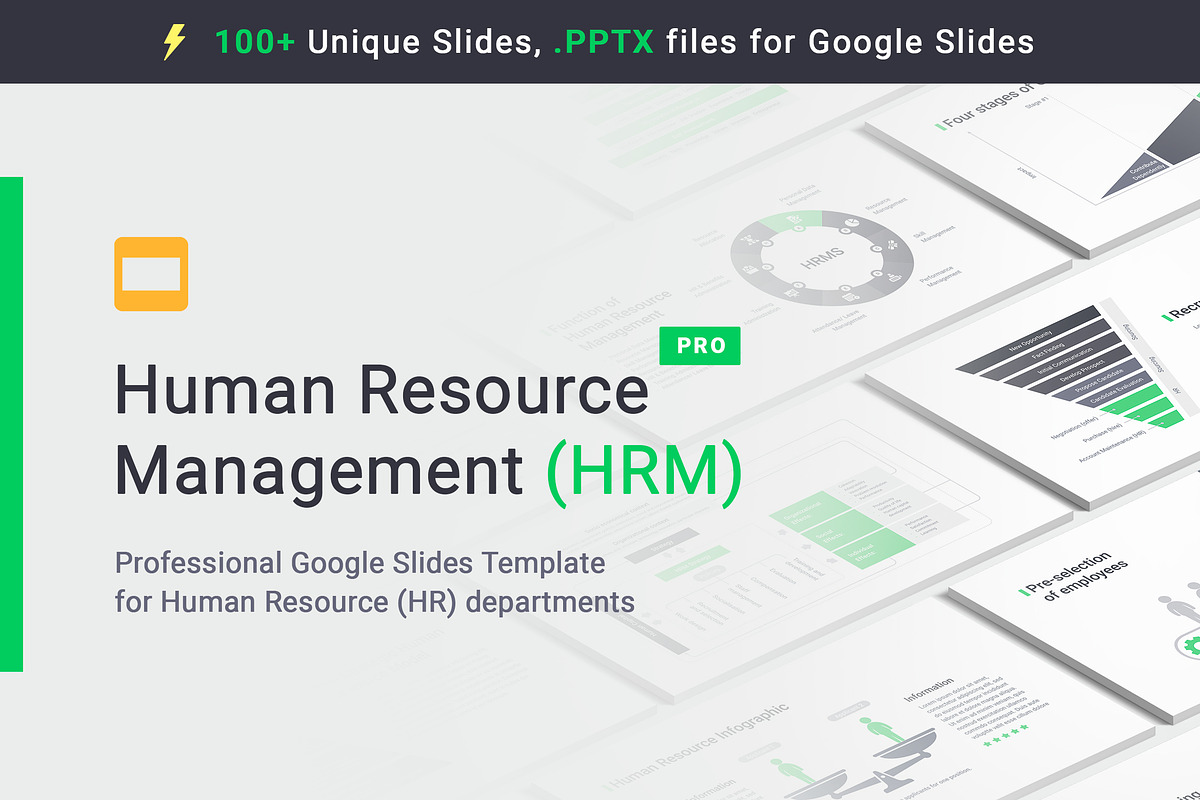 Human Resource HRM Google Slides, a Presentation Template by HiSlide.io