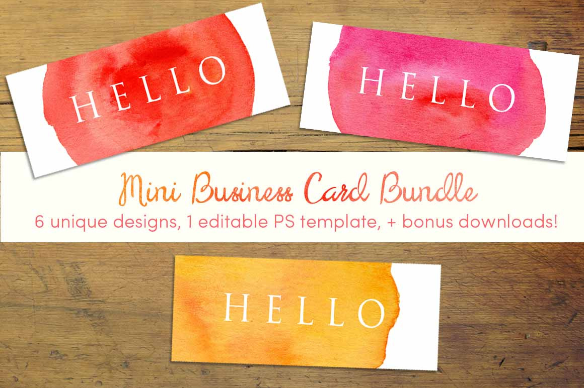 Fiery Hello - Mini Business Cards, a Business Card Template by Chelsea ...