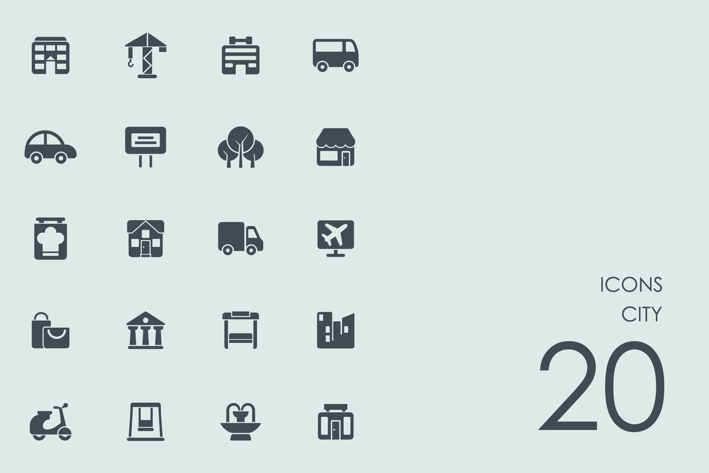 City icons | Icons ~ Creative Market