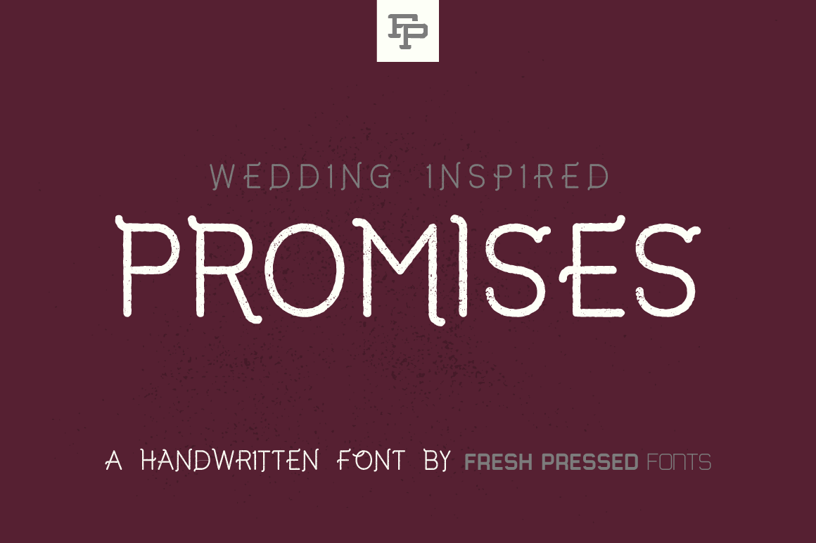 Promises Display Font, a Font by Fresh Pressed Fonts