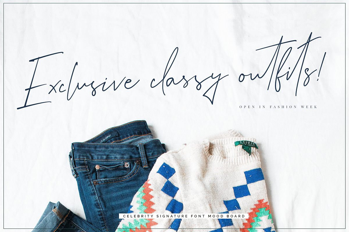 Celebrity Signature Font, a Script Font by SNIPESCIENTIST