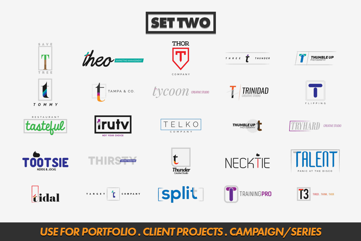 50 Letter 'T' Logos Bundle, a Branding & Logo Template by Warna Works