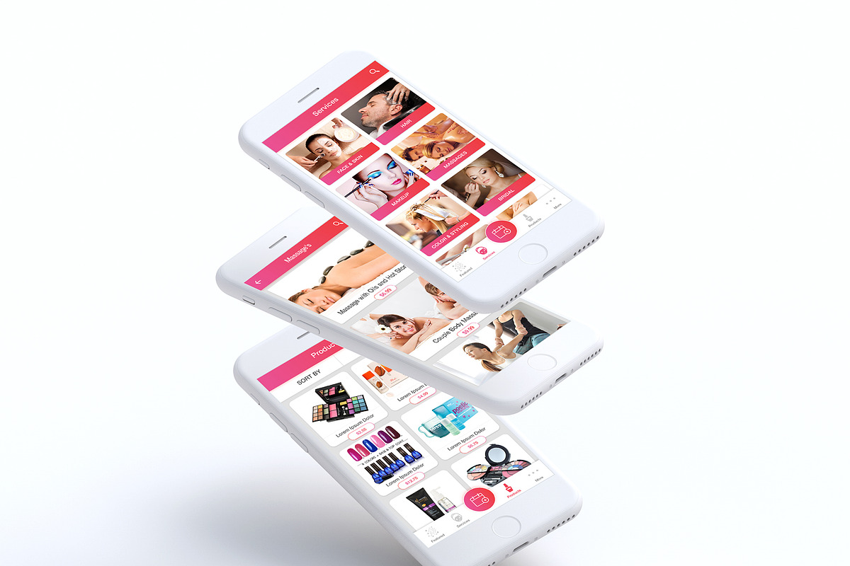 Natural Beauty & Spa Salon UI Kit, an UI Kit Template by App Innovation ...