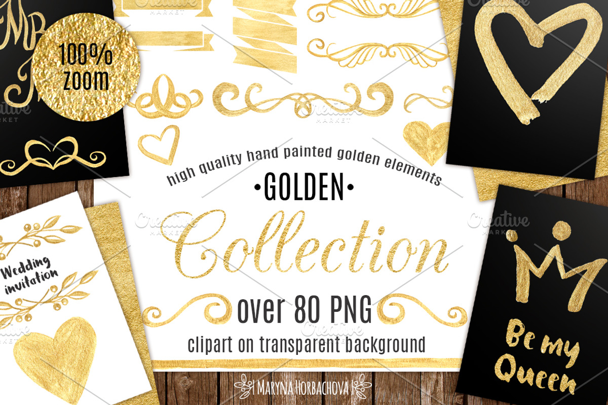 Gold Graphic Collection, an Illustration by Mary