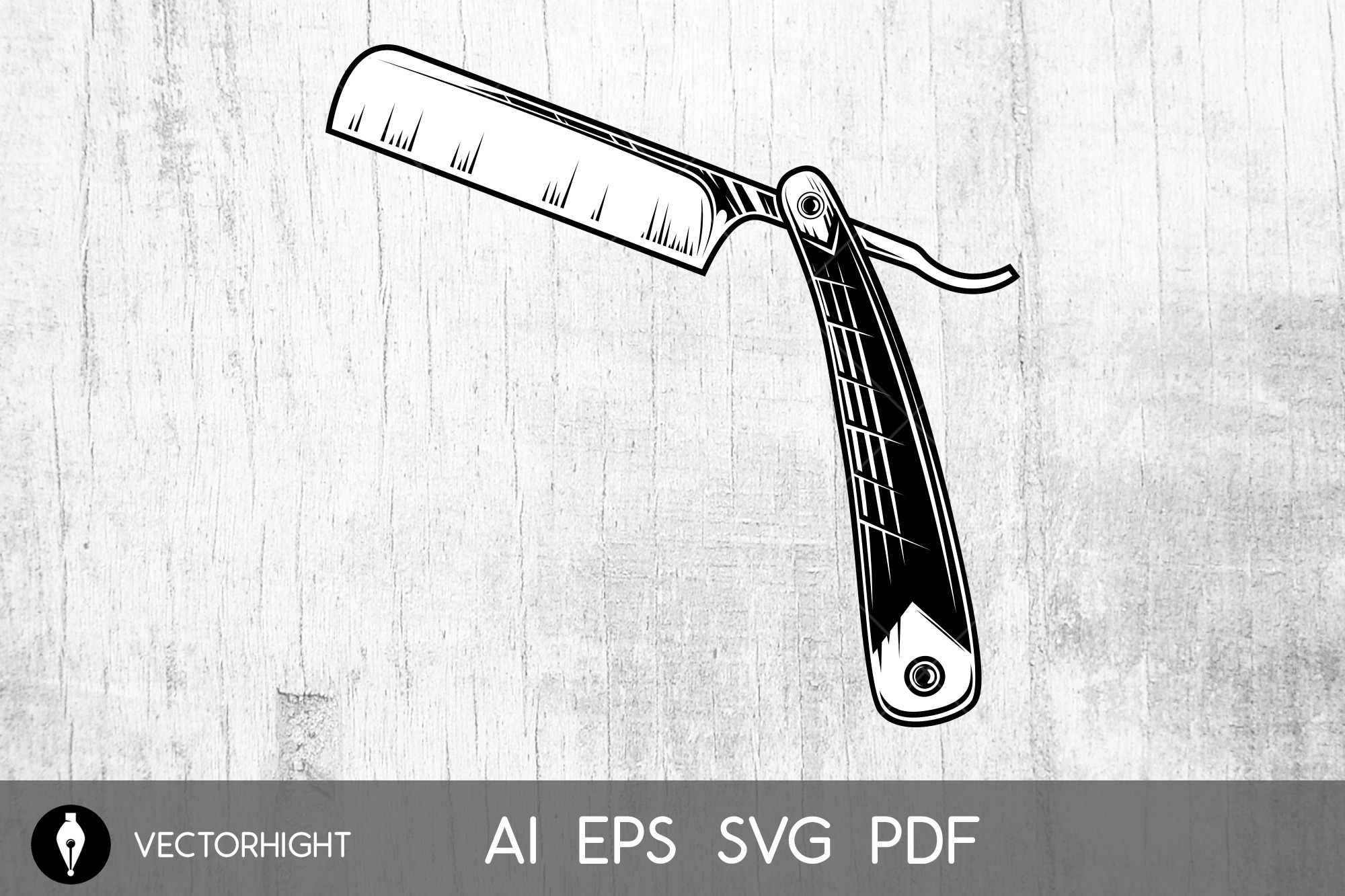 Illustration of barber razor, an Object Graphic by Vectorhight