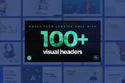 100 Visual Website Headers, a Device Mockup by KL-Webmedia