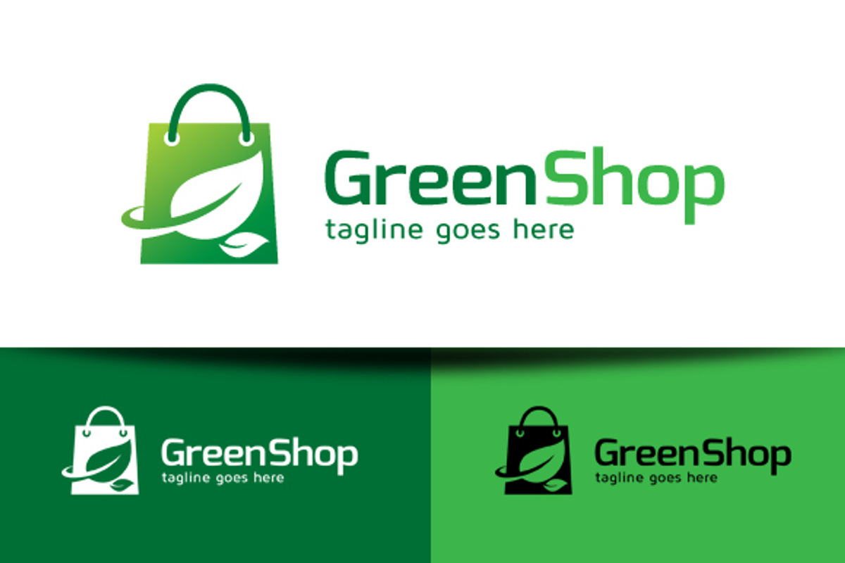 Green Shop Logo Template, a Branding & Logo Template by gunaonedesign