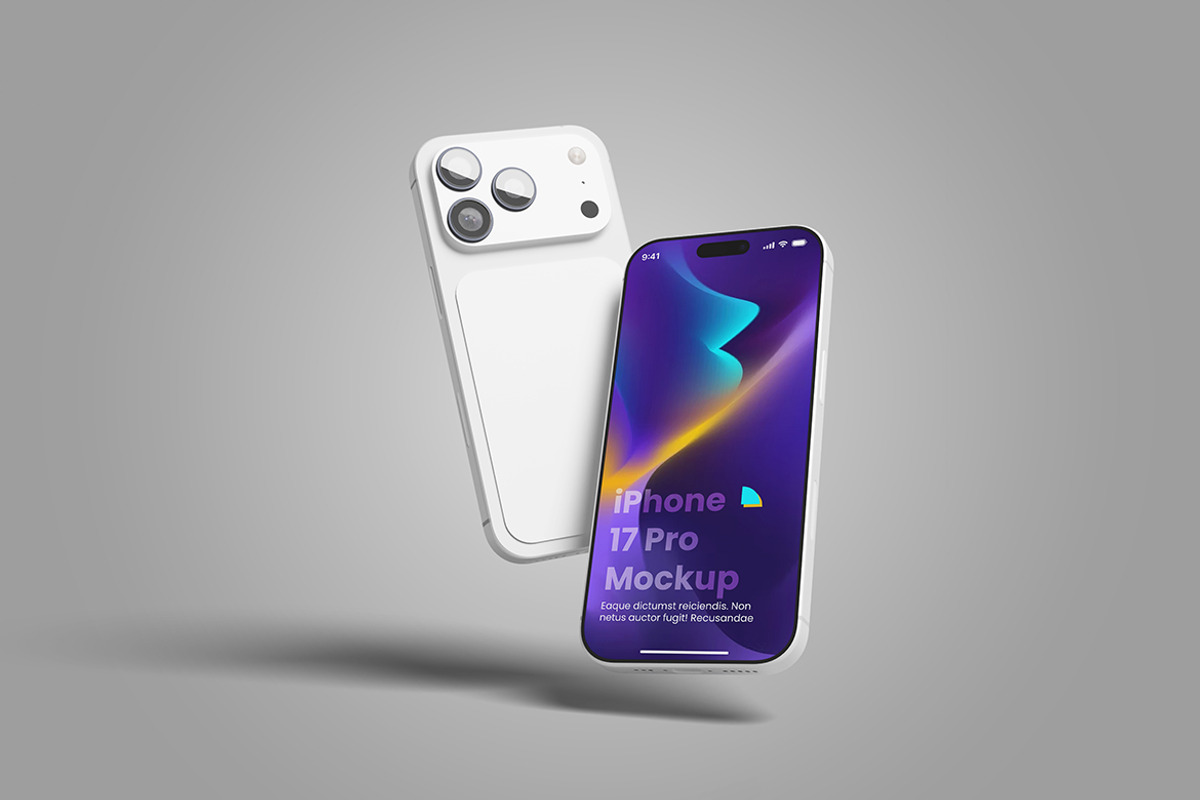 Floating iPhone 17 Pro Mockup