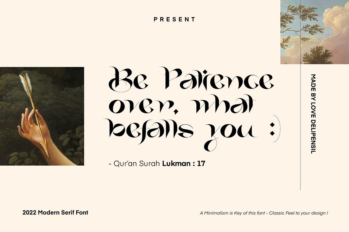 TBD - Modern Serif Typeface, a Serif Font by delipensil