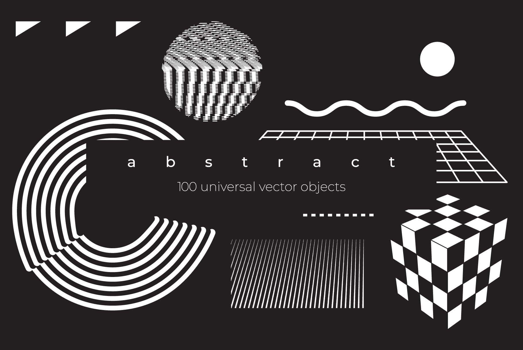 Abstract 100 Universal Vector Object, an Object Graphic by Vanzyst
