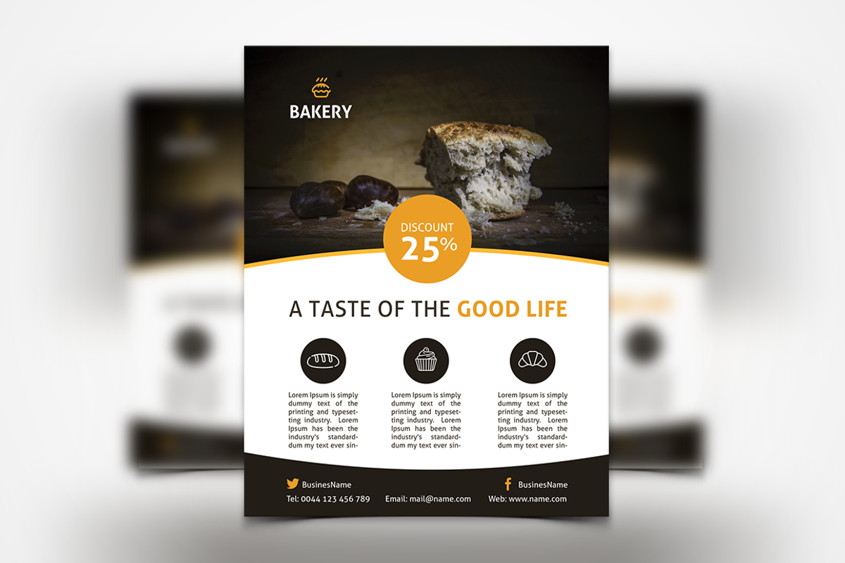 Bakery Flyer, a Flyer Template by Creatricks