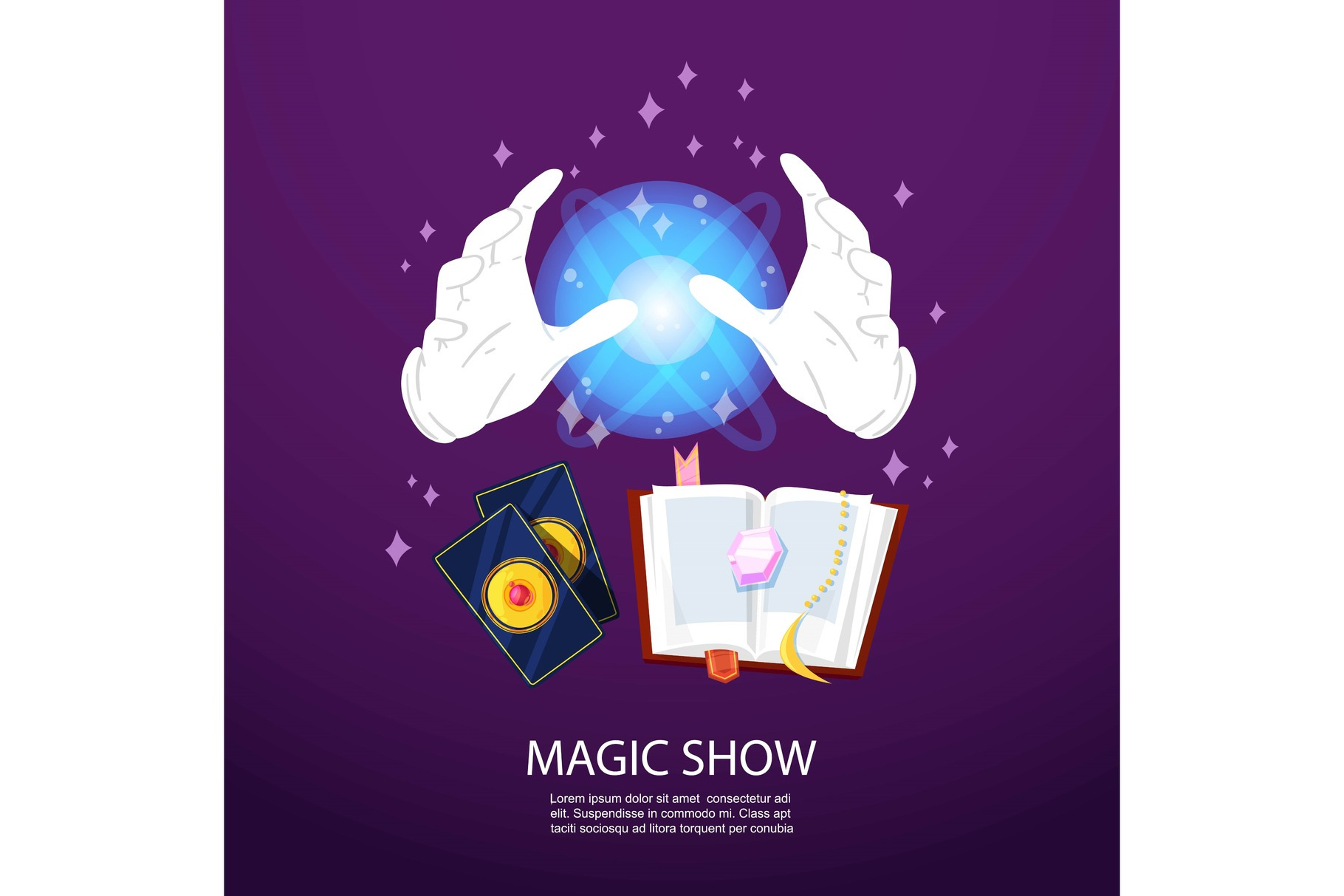Magic trick and illusionist poster, a Texture Graphic by RocketArt