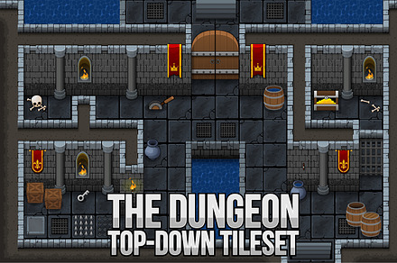 Top-Down Game Tileset 2 | Illustrations ~ Creative Market