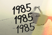 1985 Marker, a Font by ZedProMedia