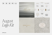 August Logo Kit - Ps Ai Id Eps Canva, a Branding & Logo Template by Aprilea