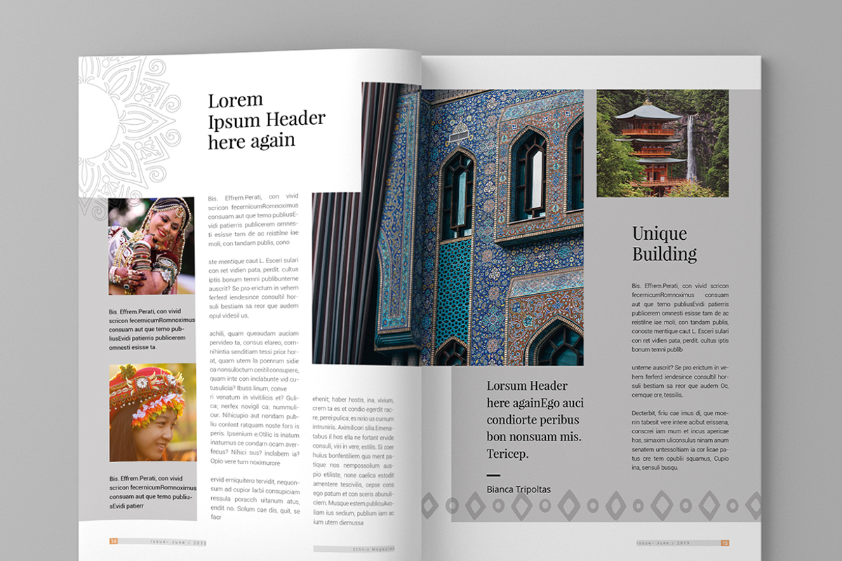 Ethnic - Magazine Template, a Magazine Template by inspirasign