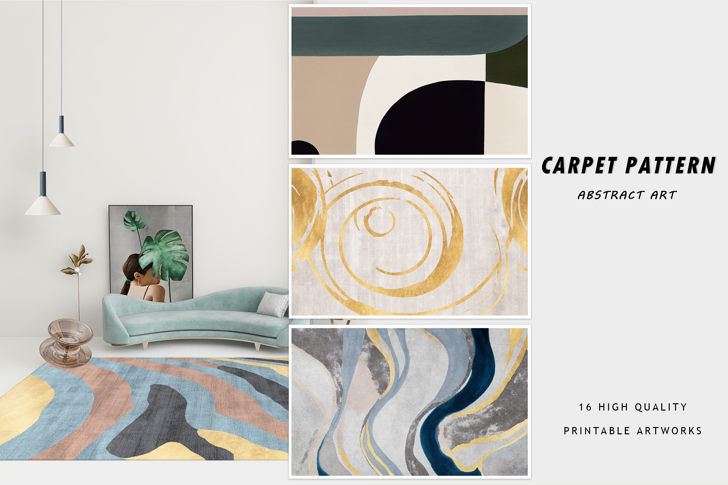 abstract carpet pattern, a Background Graphic by DamonYang's shop ...