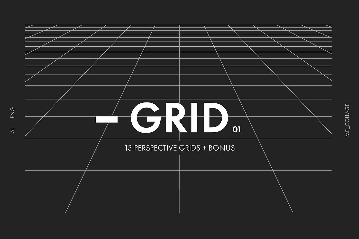 Vector Perspective Grids, an Object Graphic by ME_COLLAGE