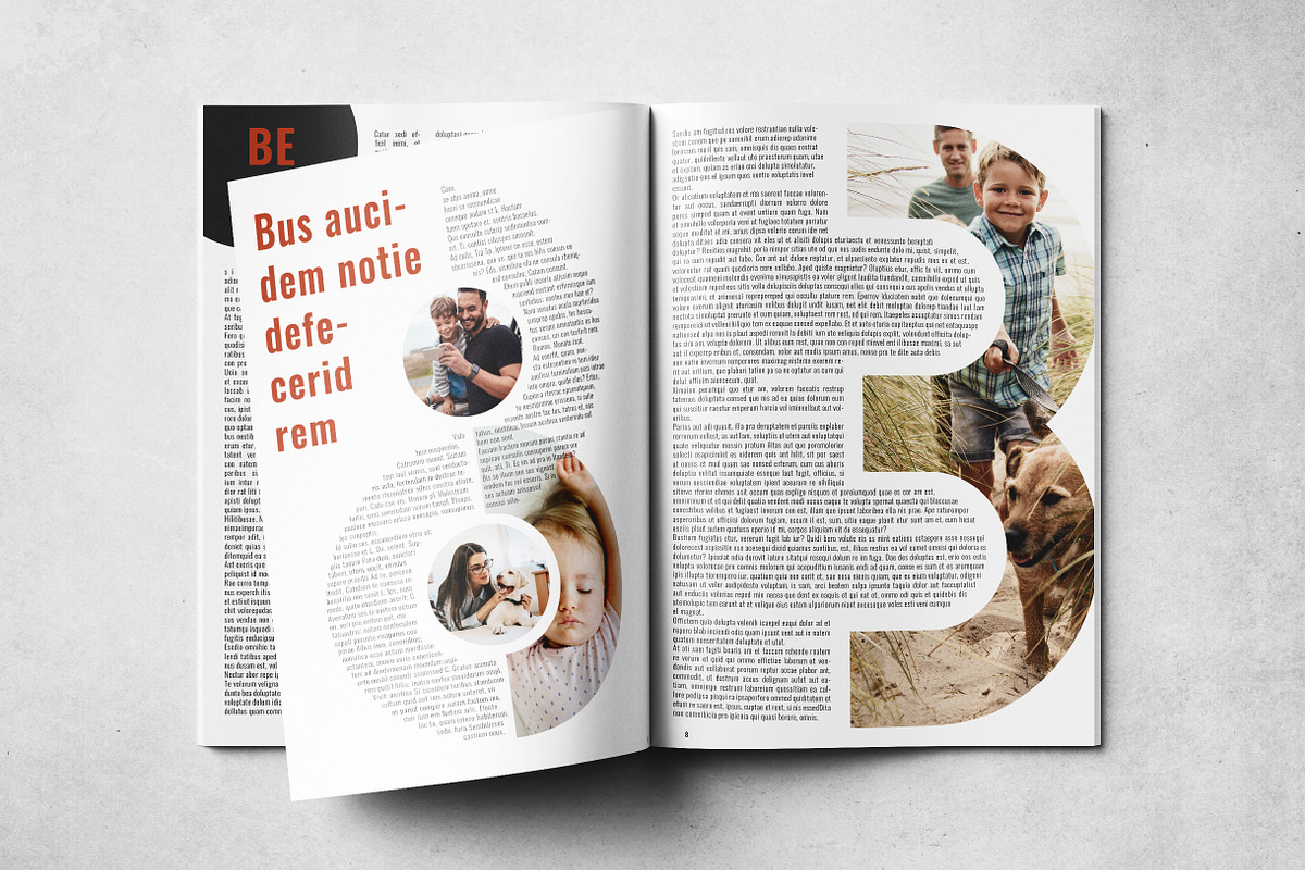 Magazine Layout, a Magazine Template by Grkic Creative