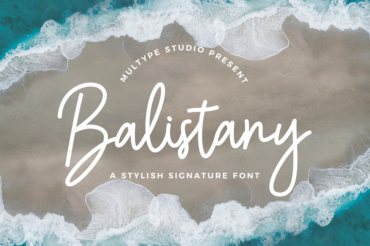 Balistany Signature Font