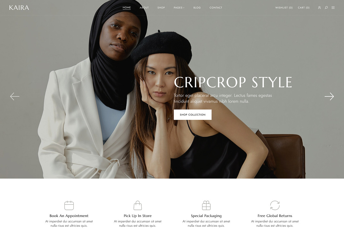 Kaira - Fashion Store Figma Template