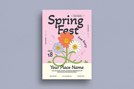 Holi Color Festival Poster Template | Flyer Templates ~ Creative Market