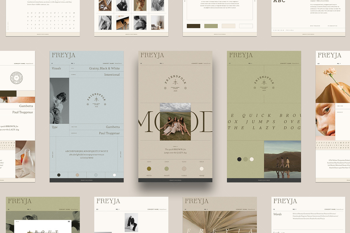 Freyja | Brand Board Kit | Studio Standard