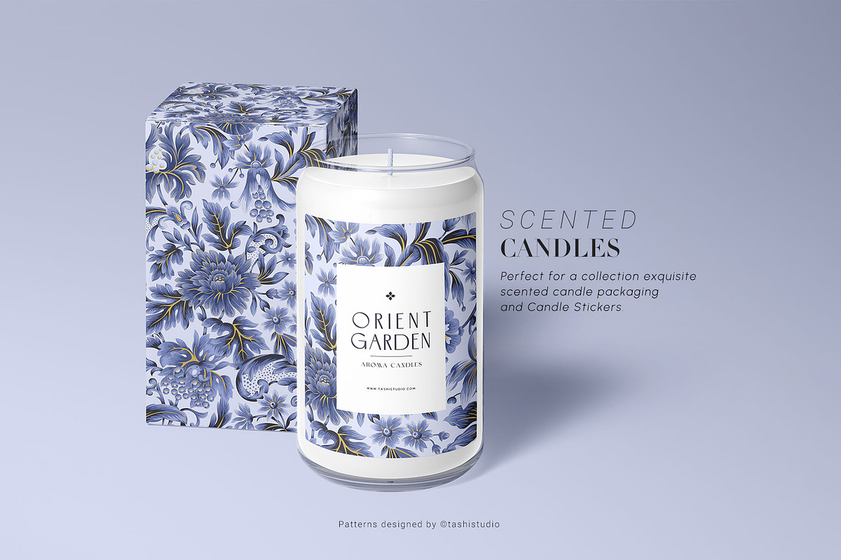 Detailed vintage floral pattern design