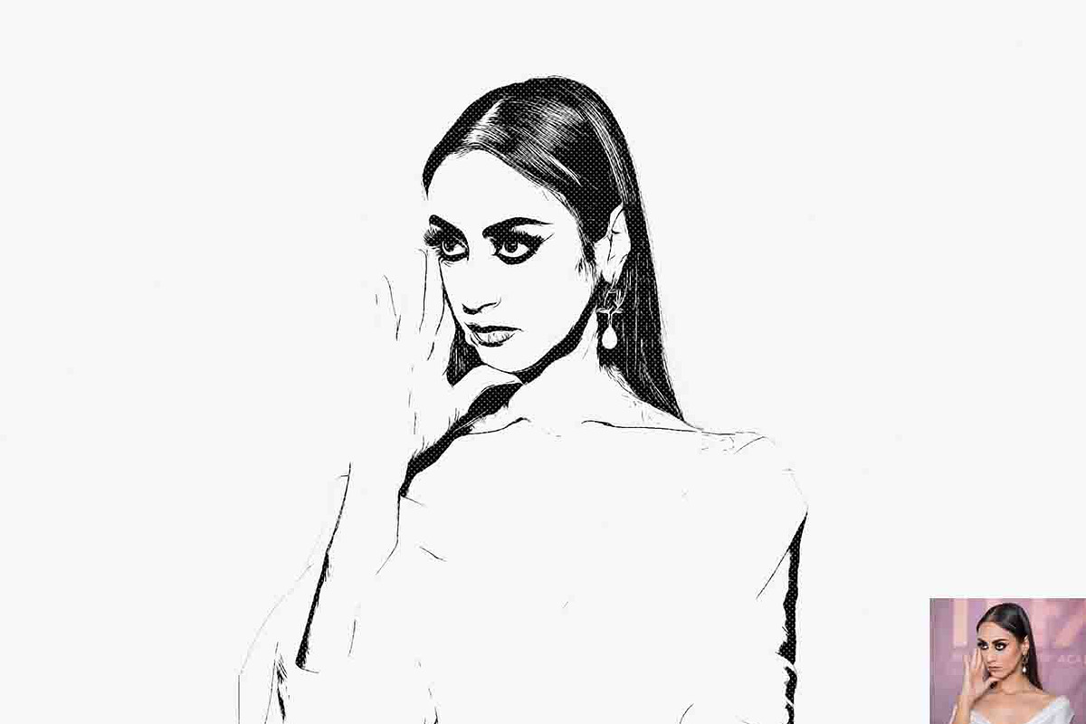 Vector Tracing Art Photoshop Action, an Action Add-On by Studio Retouch ...