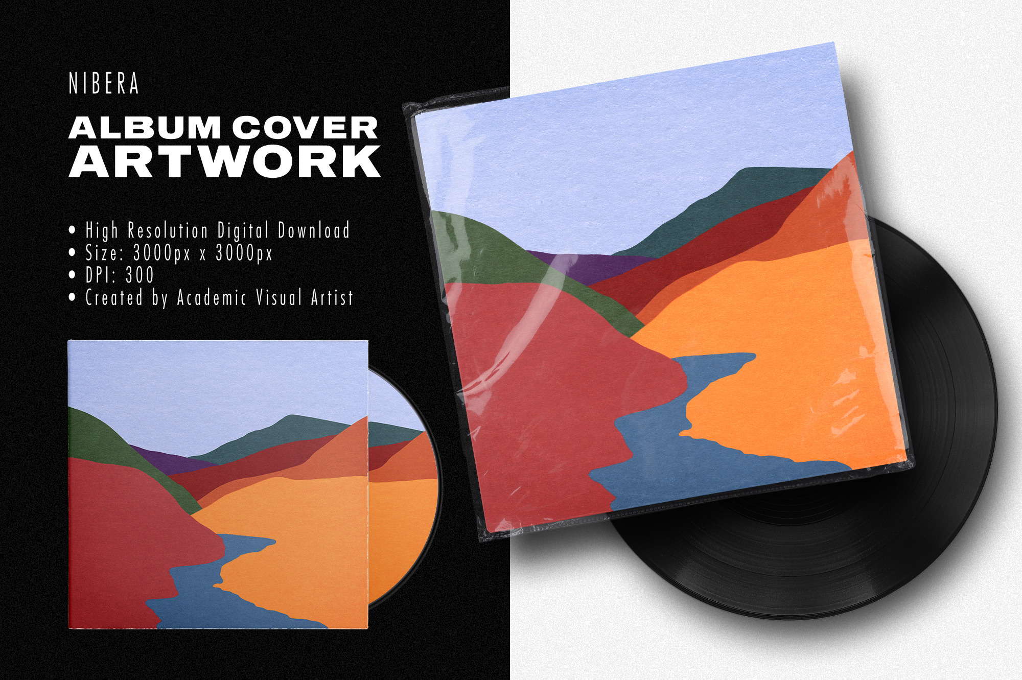 Album Cover Artwork - Minimal Nature, an Illustration by Nibera