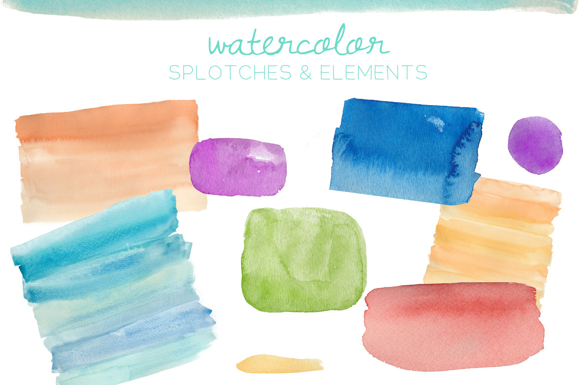 Watercolor Elements, a Texture Illustration by Angie Makes